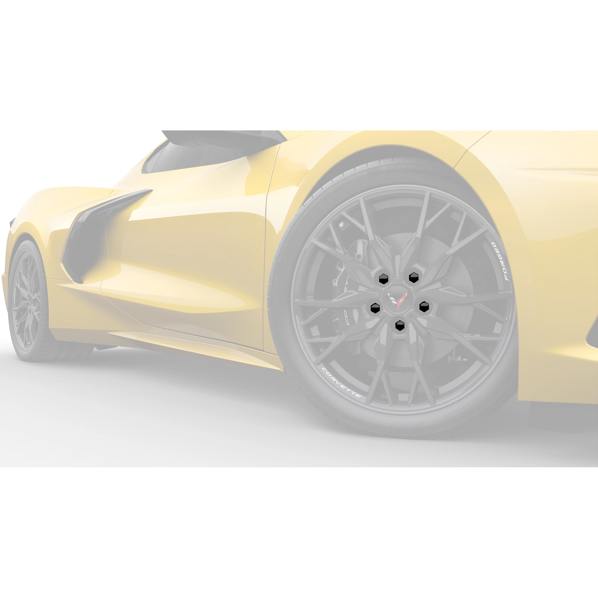 Blackout Corvette C8 Acorn Lug Nuts Complete Set | Fits 2020+ Chevy Co ...
