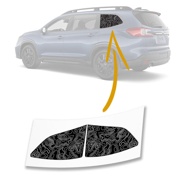 2019+ Subaru Ascent Topographic Quarter Glass Decal – VIP Auto Accessories